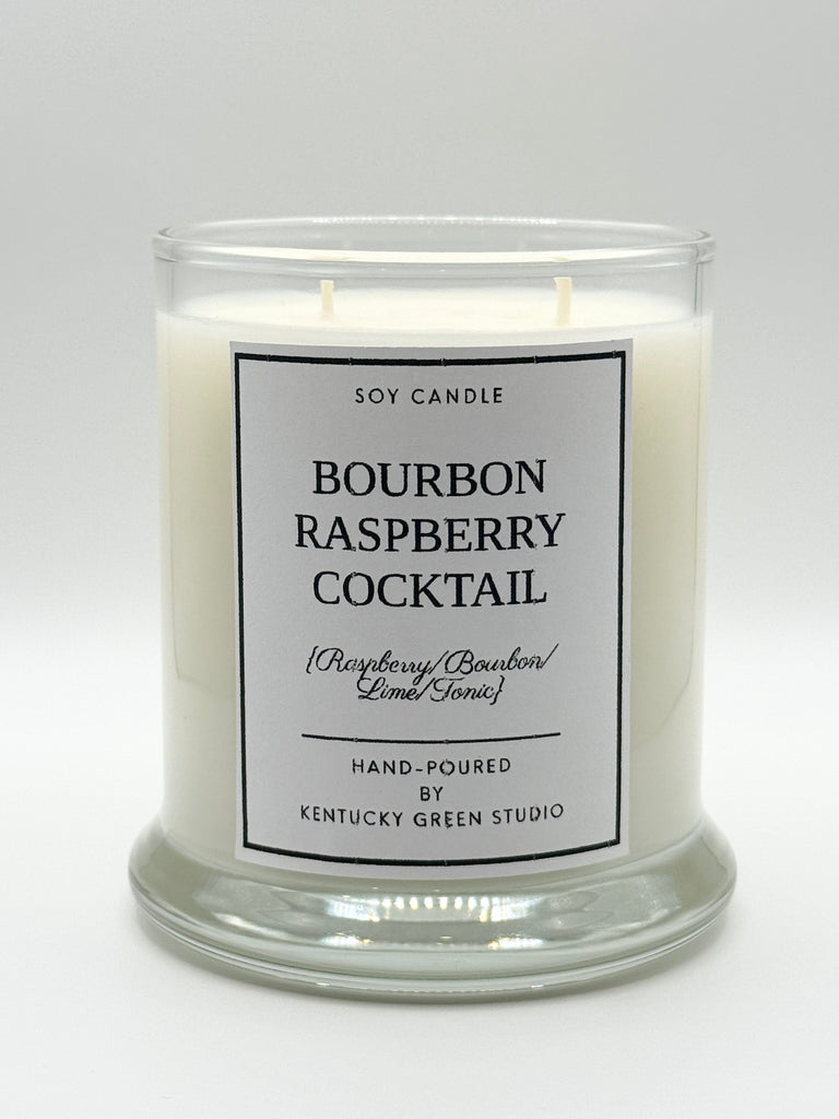 Raspberry Bourbon Cocktail Soy Wax Candles made in Lexington, KY